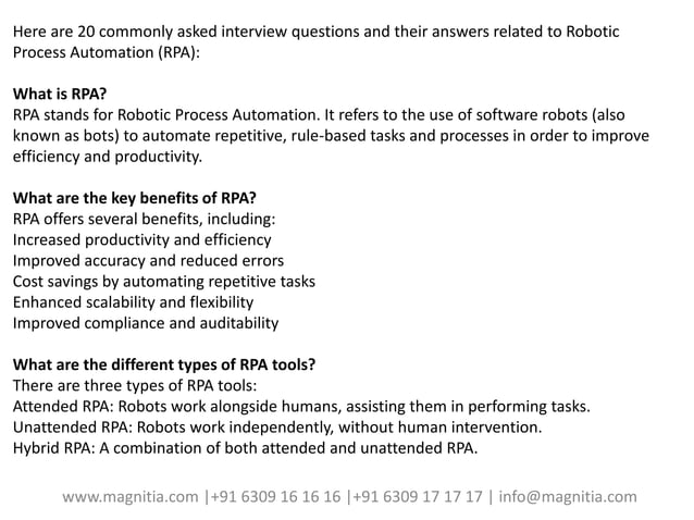 Top 20 RPA Interview Questions & Answers in 2023.pptx