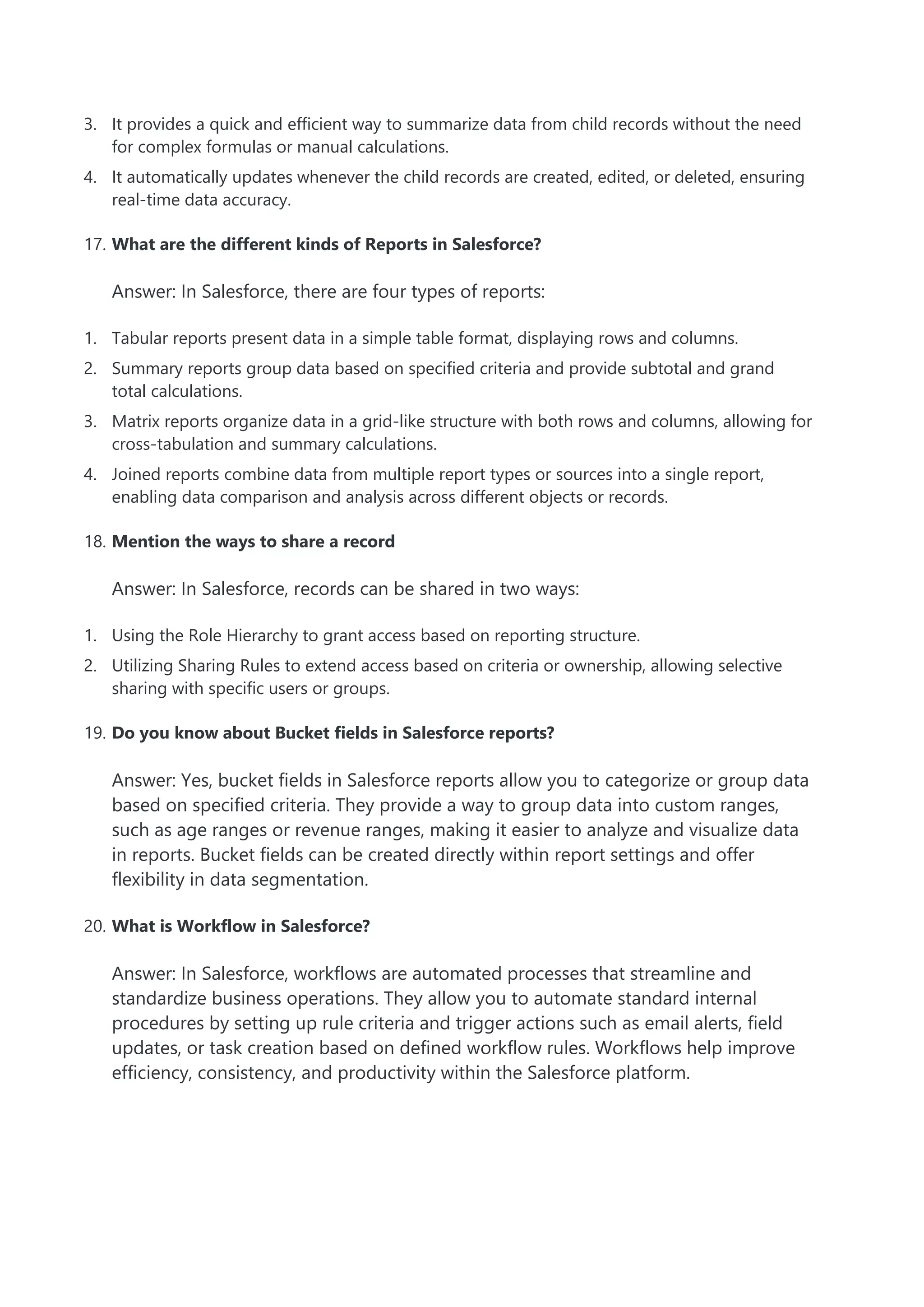 Top 20 Salesforce Admin Interview Questions And Answers In 2023 Pdf