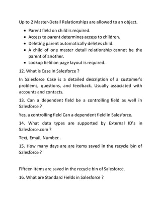 Top20 sfdc interview questions and answers | DOCX