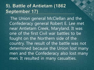 Top 20 significant battles | PPTX