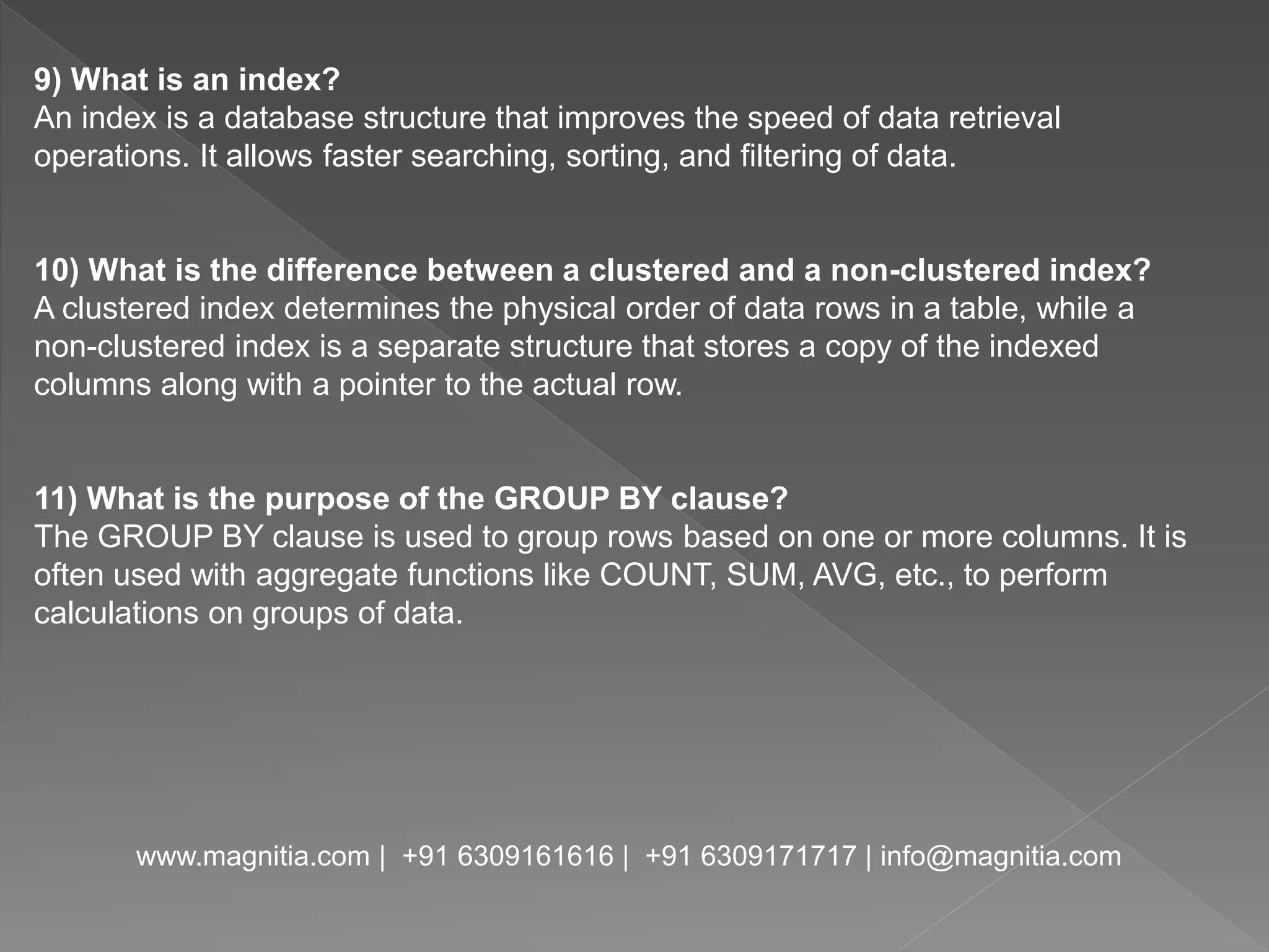 Top 20 SQL interview questions & Answers for Testers 2023.pptx ...