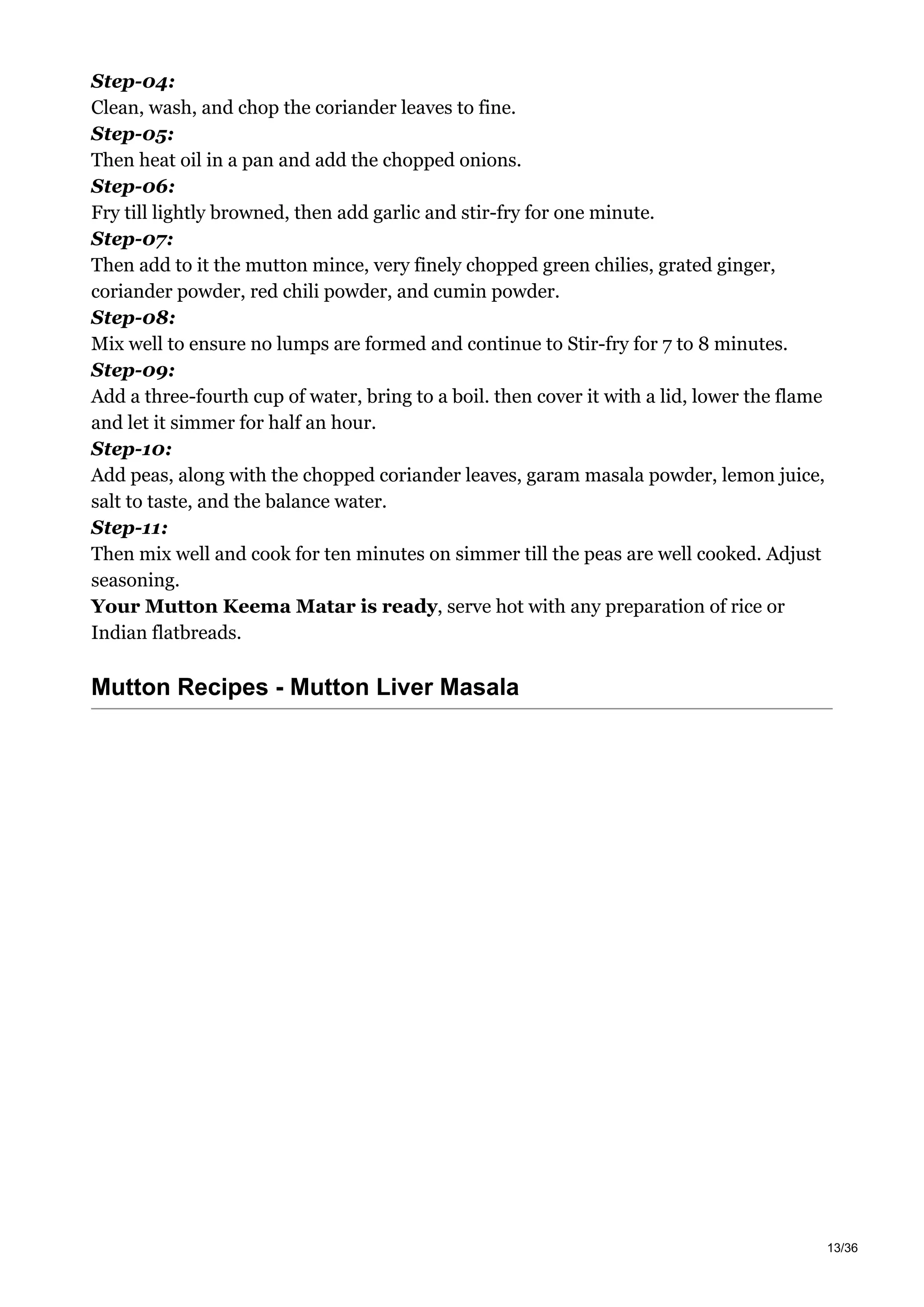 Top 22 healthy and traditional homemade mutton recipes | PDF