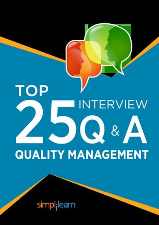 Top 25 interview questions quality management | PDF