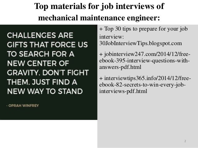 Top 25 Mechanical Maintenance Engineer Interview Questions And Answer top-25-mechanical-maintenance-engineer-interview-questions-and-answer
