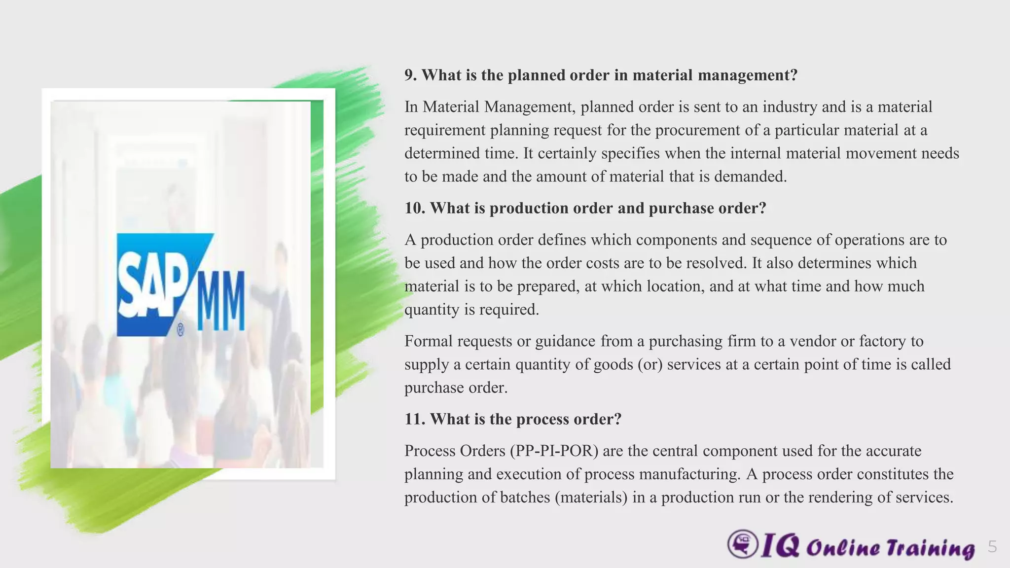 Top 25 sap mm interview questions and answers | PPTX