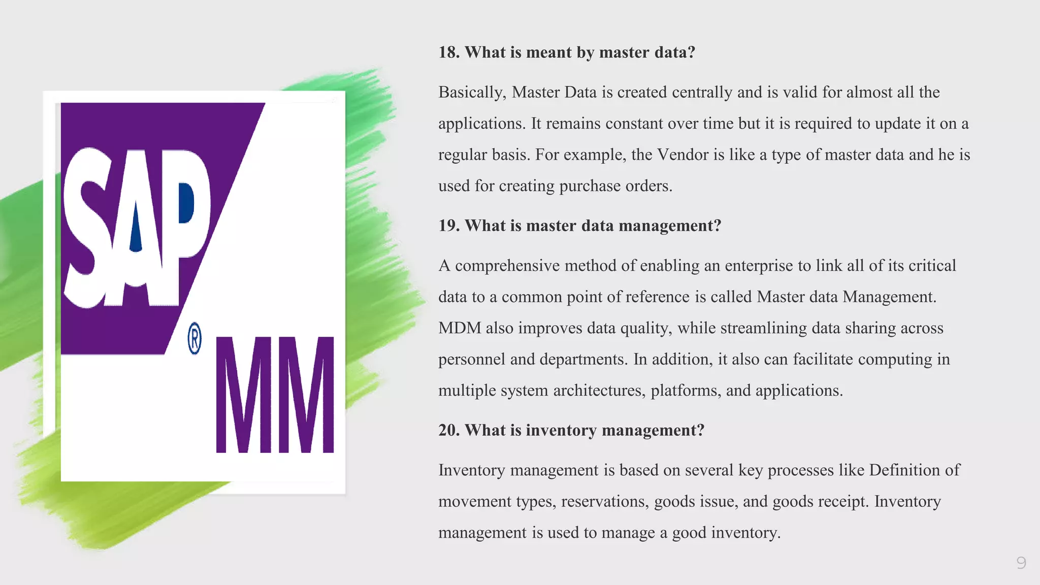 Top 25 sap mm interview questions and answers | PPTX