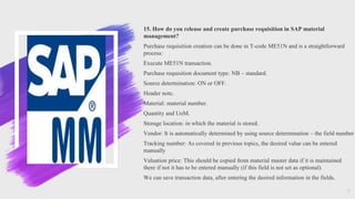 Top 25 sap mm interview questions and answers | PPTX