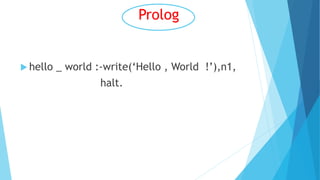 Top 28 programming language with hello world for artificial ...