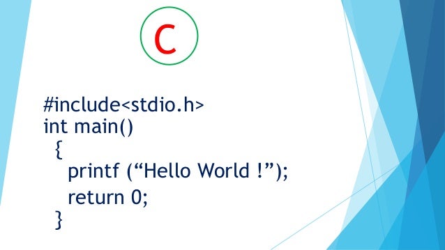 Top 28 programming language with hello world for artificial intellig…