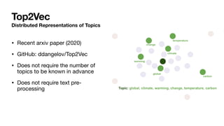 A quick demo of Top2Vec With application on 2020 10-K business descriptions | PPT