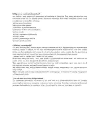 Top 30 cabin crew interview questions | PDF