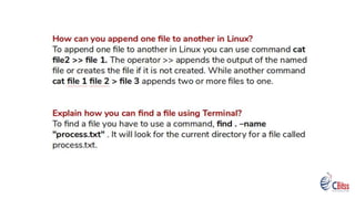 Top 30 linux interview questions & Answers | PPT