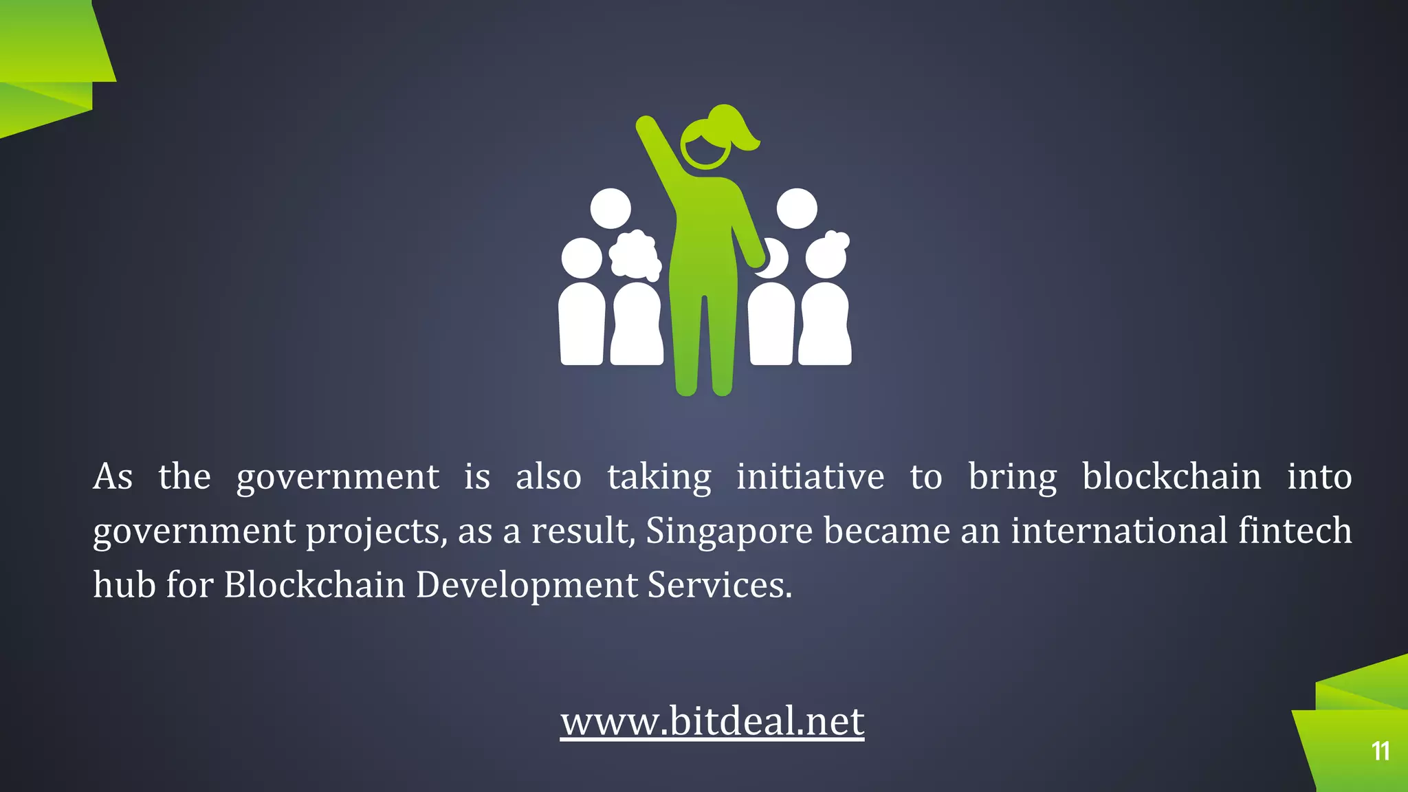 Top 3 blockchain based projects in singapore | PPT