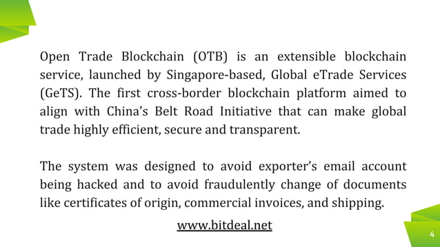 Top 3 blockchain based projects in singapore | PPT