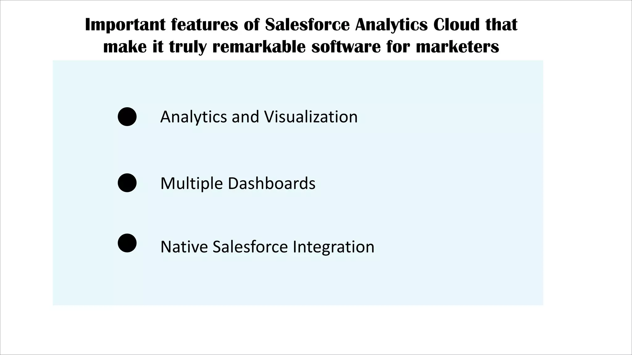 Top 3 Capabilities Of Salesforce Analytics Cloud Ppt Free Download