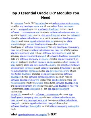 Top 3 Essential Oracle ERP Modules You Need (1).pptx
