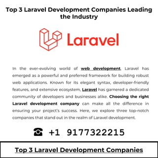Top 3 Laravel Development Companies - Semiosis Software Private Limited ...