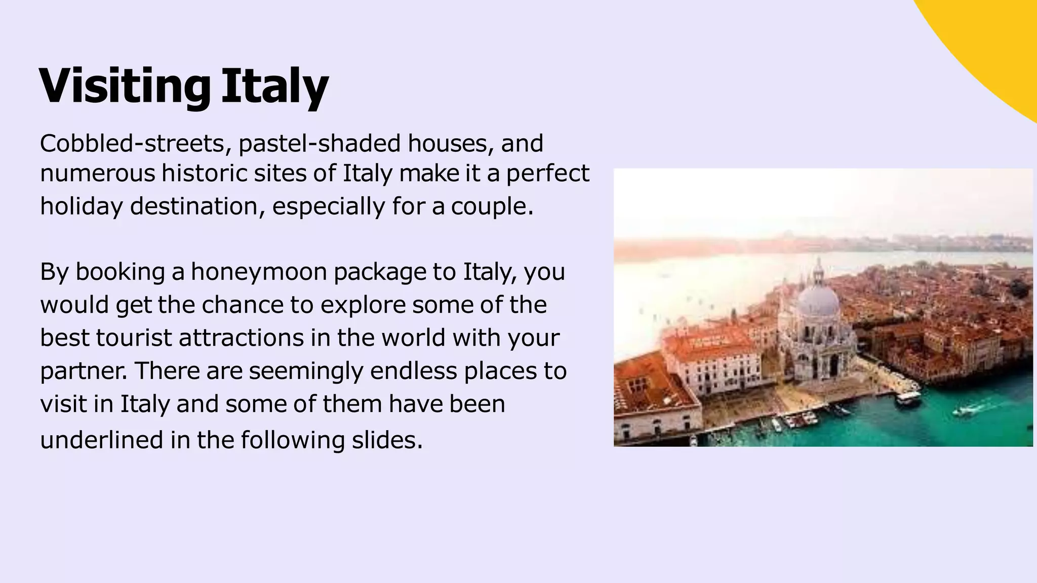 Top 3 Places to Visit in Italy on Your Next Vacation | PPTX | Europe Travel | Travel Locations