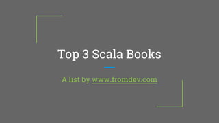 Top 3 scala books | PDF