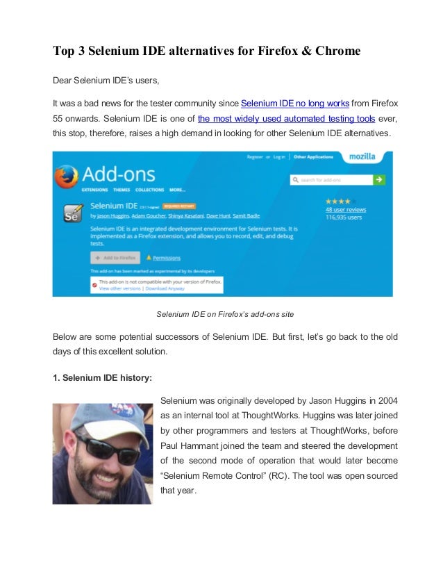 How To Install Selenium Ide In Firefox Perfectsop 1048