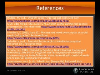 Top 3 tips for linkedin