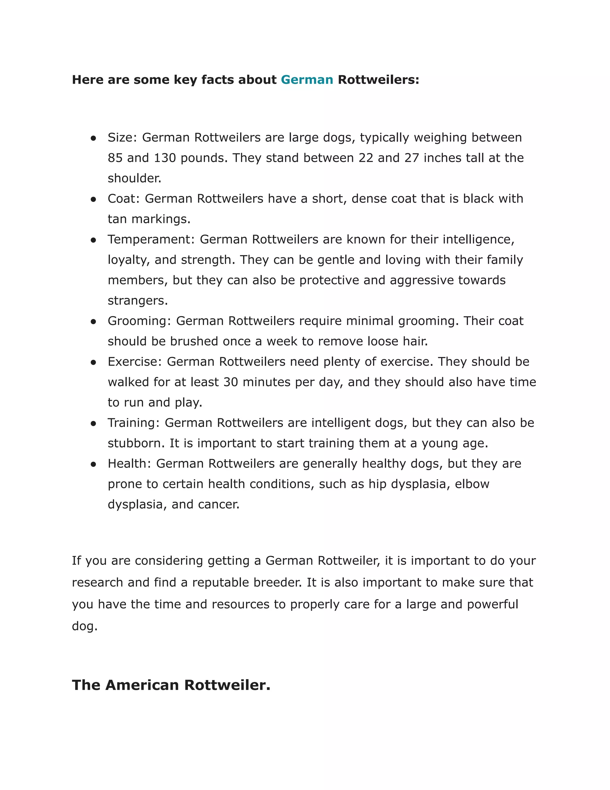 Top 3 types of Rottweiler _ Rottweiler Dog Breed Information and ...