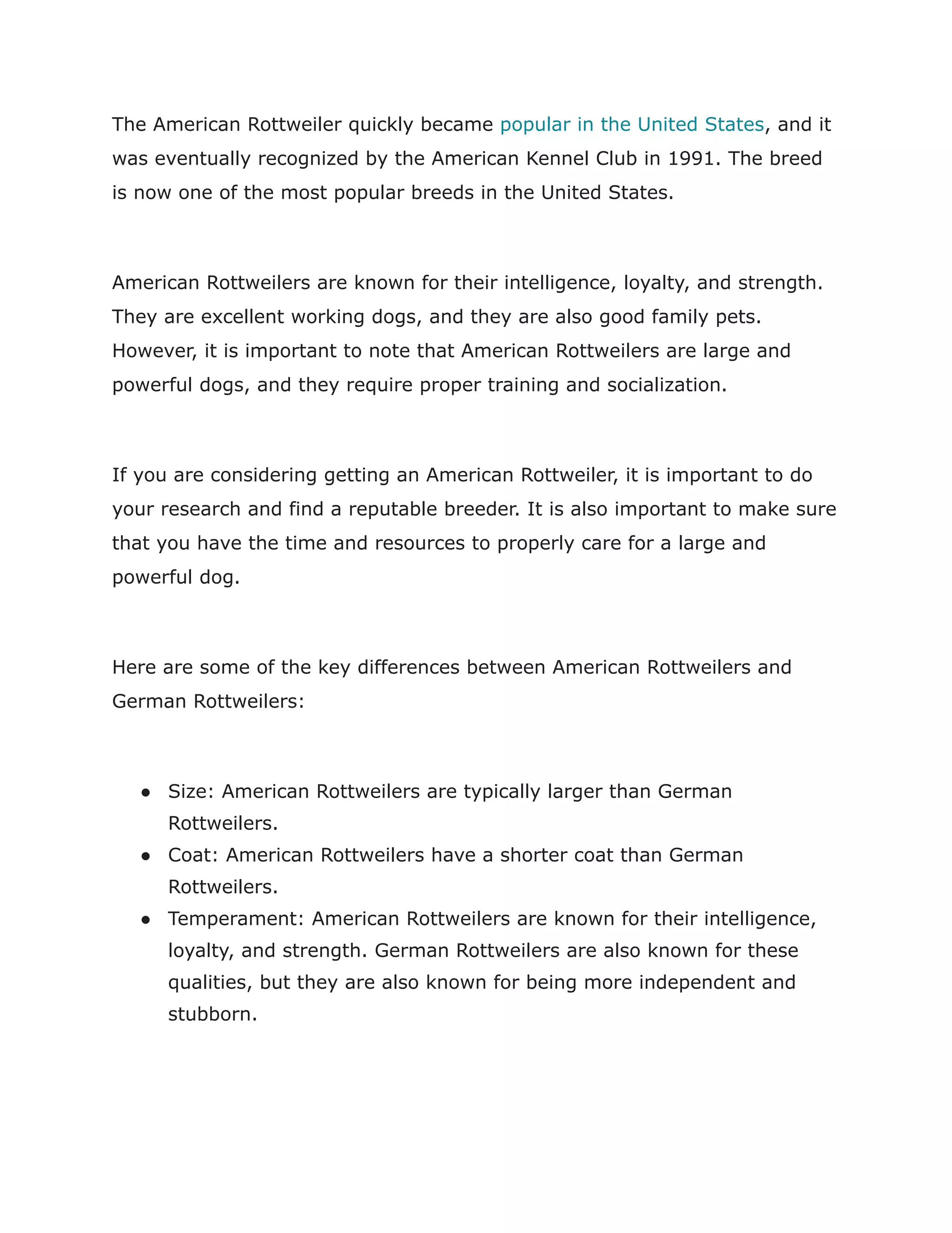 Top 3 types of Rottweiler _ Rottweiler Dog Breed Information and ...