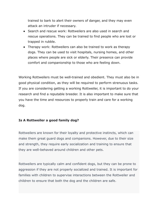 Top 3 types of Rottweiler _ Rottweiler Dog Breed Information and ...