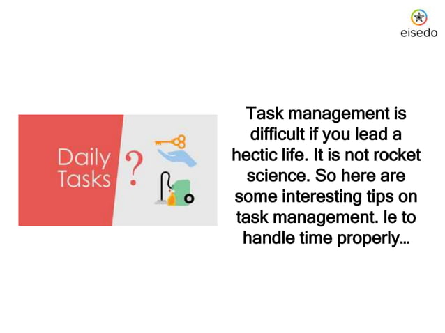 Top 3 ways to handle task management successfully | PPT