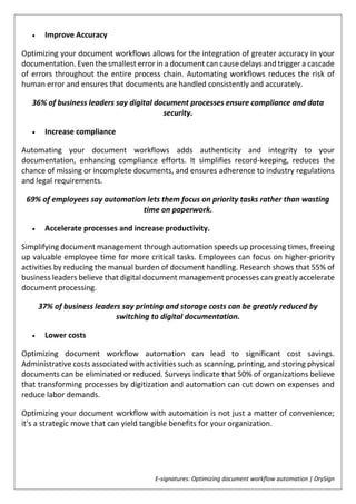 Top 3 Ways to Optimize Document Workflow Automation Using E-Signatures ...
