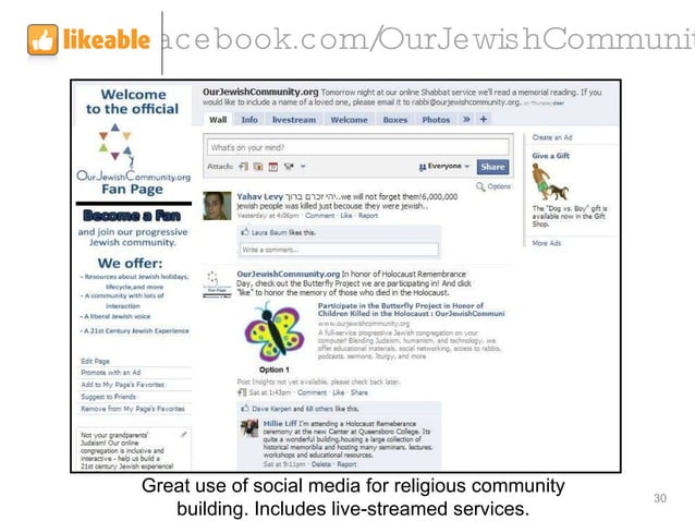 Top 40 facebook pages 2010 | PPT