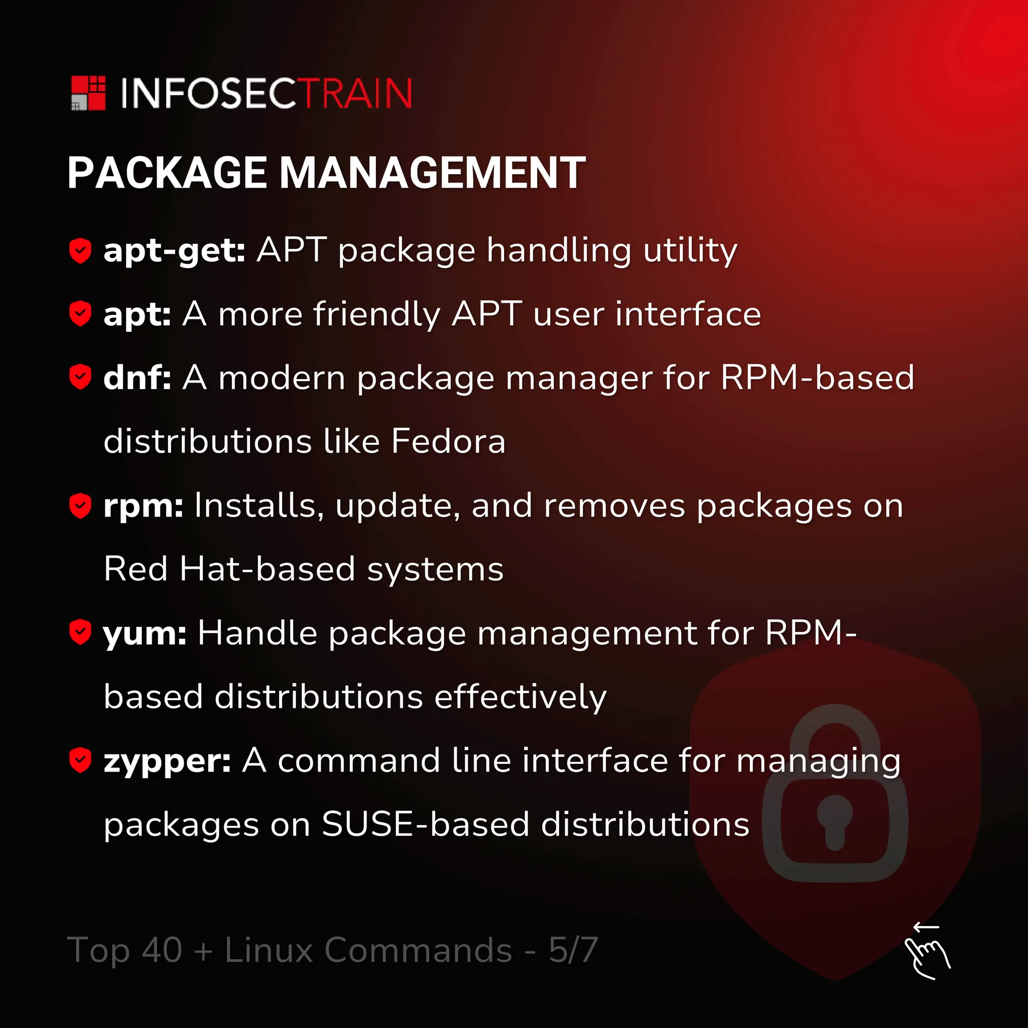 Top 40+ Linux Commands InfosecTrain .pdf
