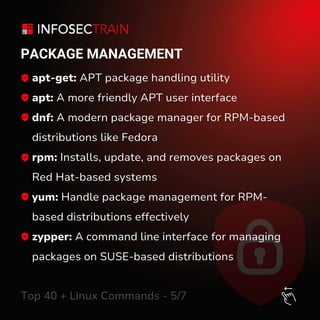Top 40+ Linux Commands InfosecTrain .pdf