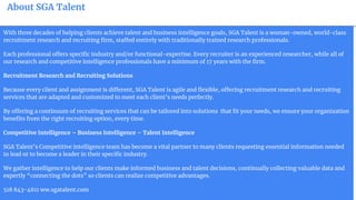 SGA Talent Takes a Look Inside the Top 46 Artificial Intelligence ...