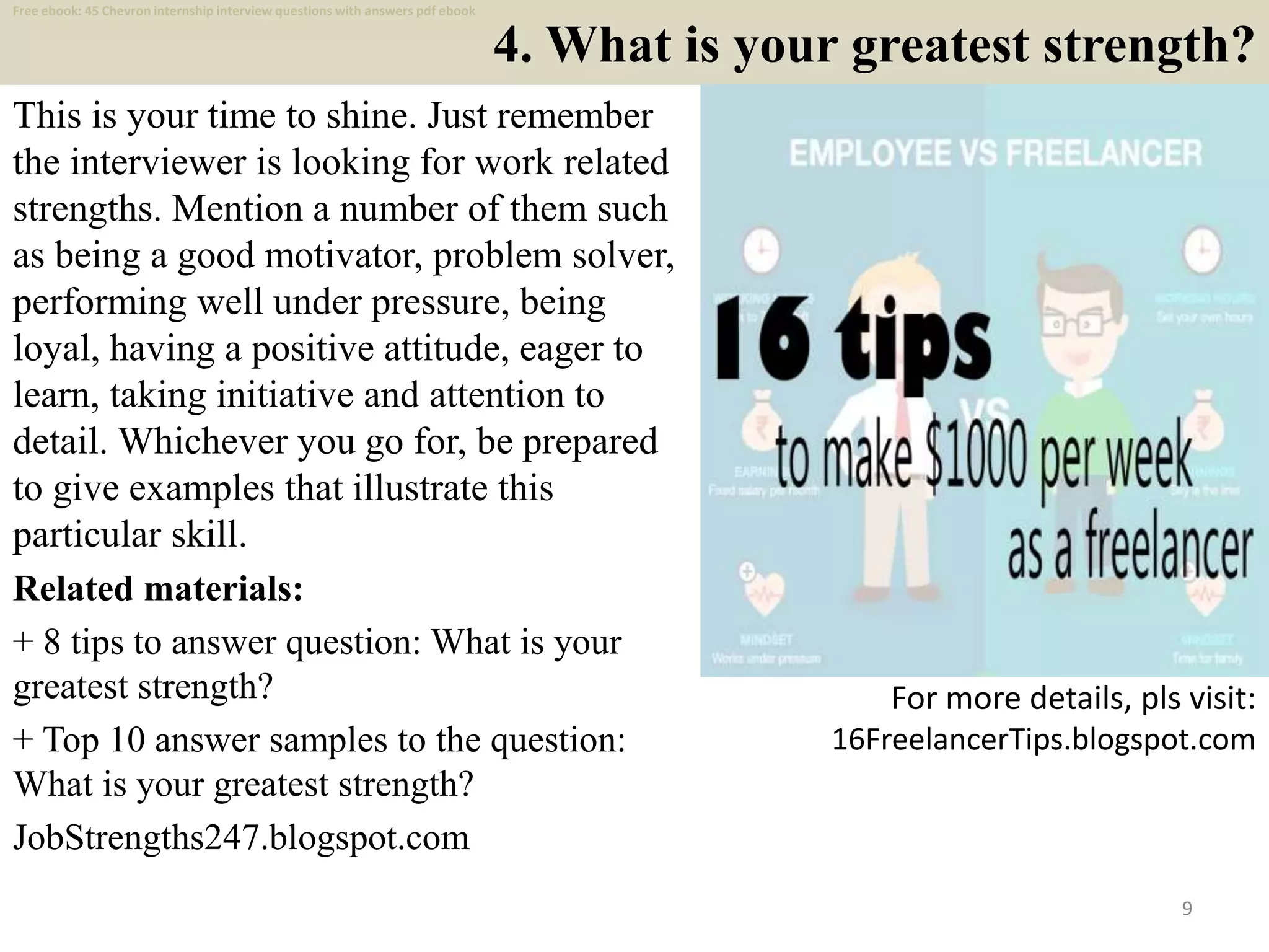 Top 45 chevron internship interview questions and answers pdf | PPTX