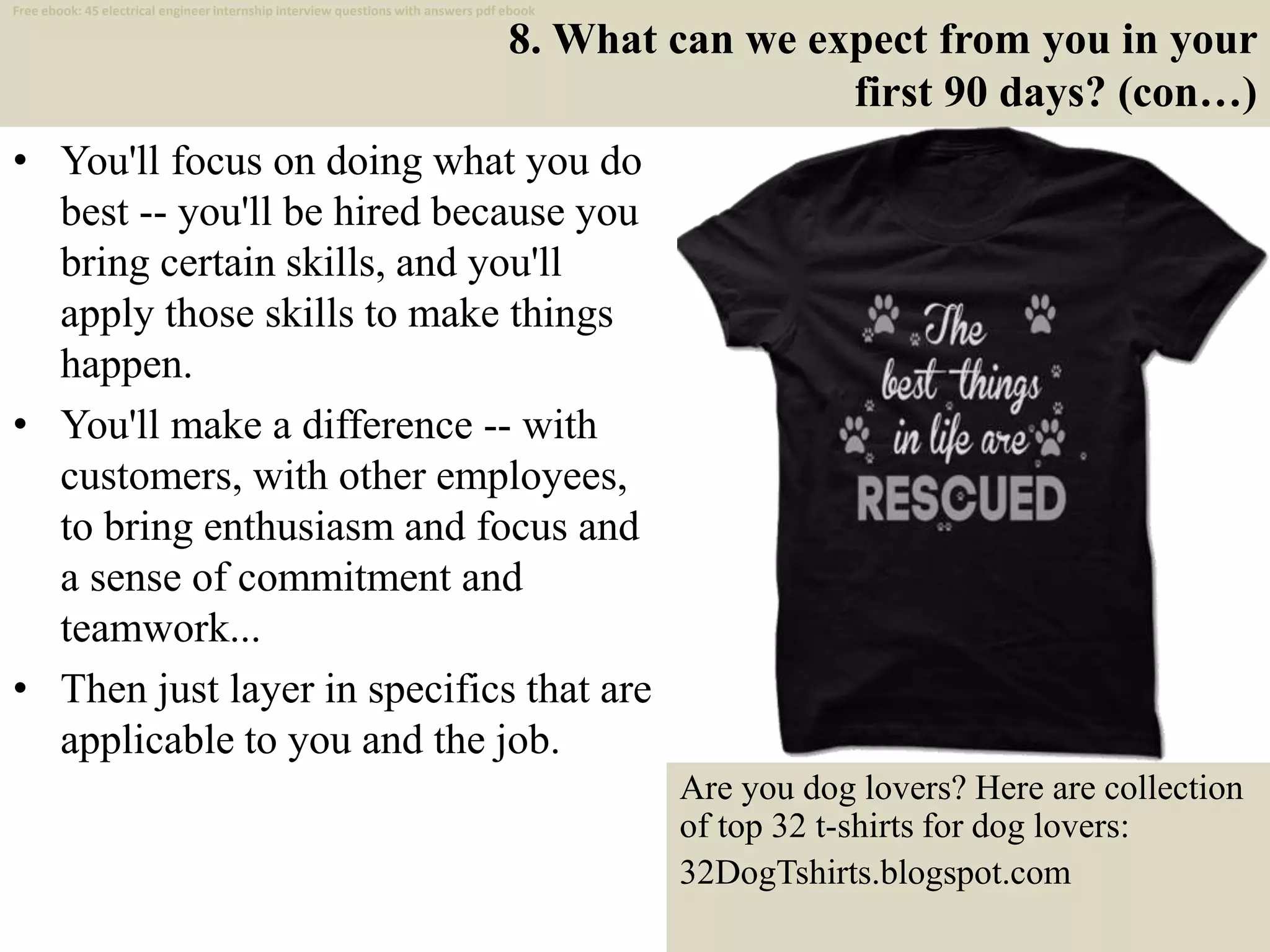 Top 45 electrical engineer internship interview questions and answers ...