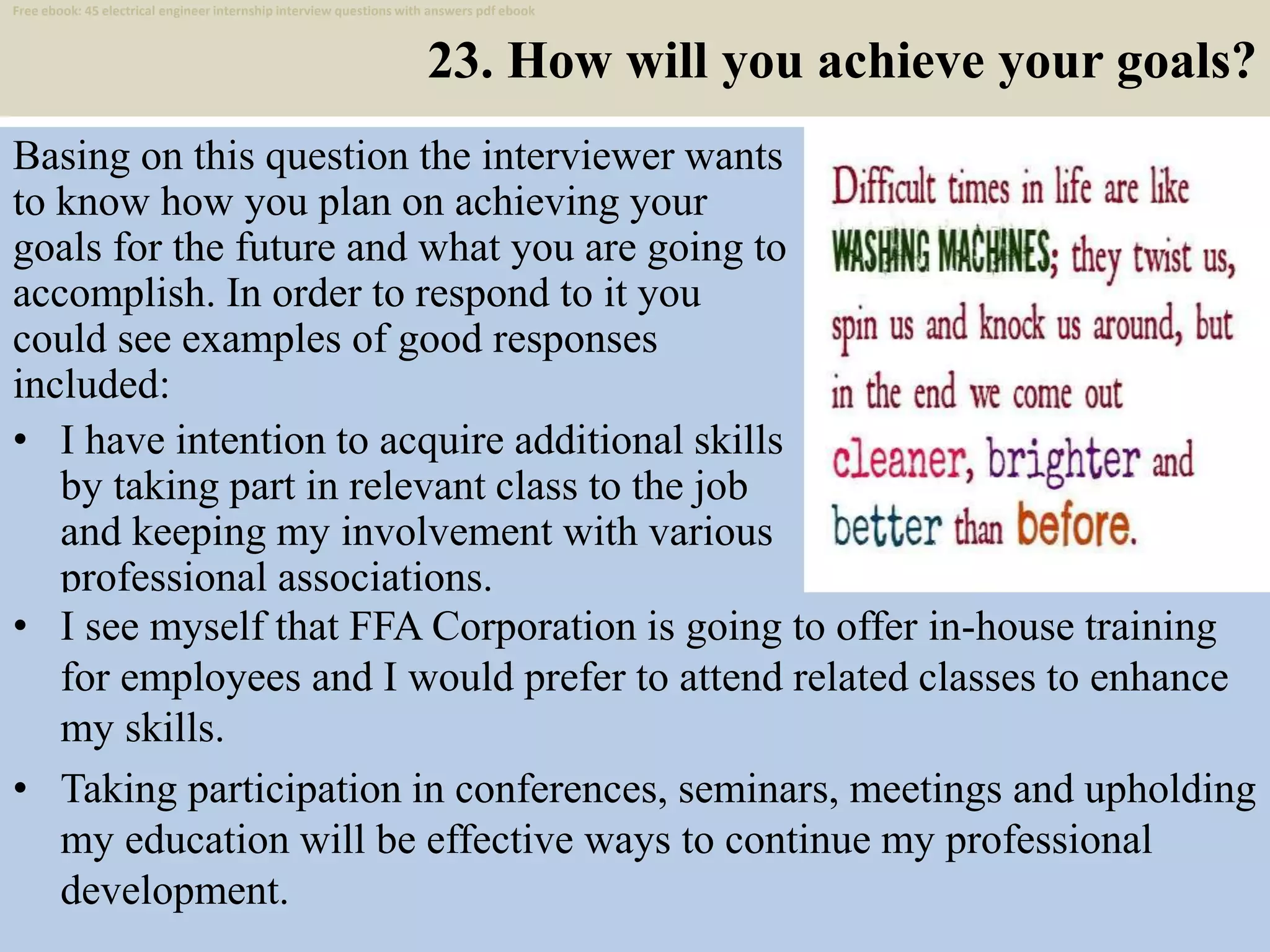Top 45 electrical engineer internship interview questions and answers ...