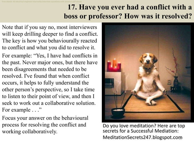 Top 45 electrical engineer internship interview questions and answers ...