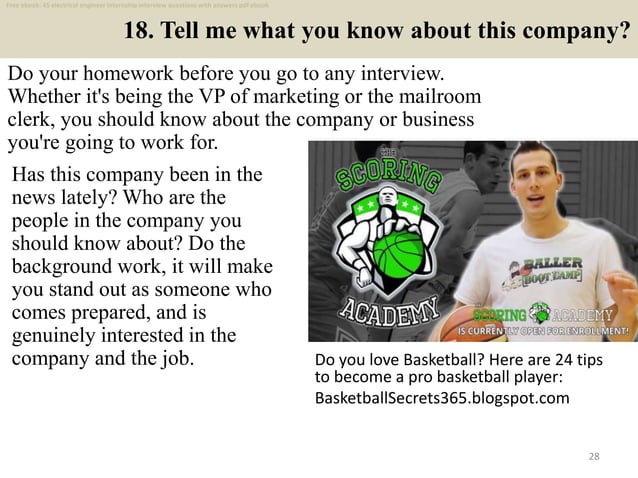 Top 45 electrical engineer internship interview questions and answers ...