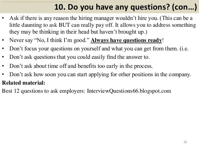 Top 45 empower retirement interview questions and answers pdf