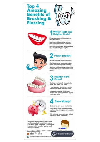 Top 4 Amazing Benefits of Brushing & Flossing | PDF