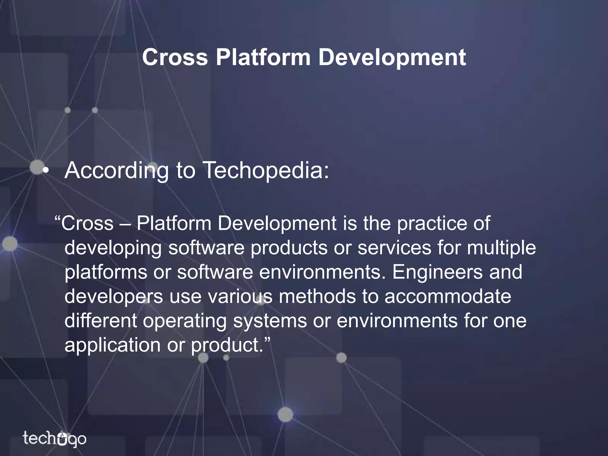 Top 4 Cross Platform tools for Mobile App Development | PPT