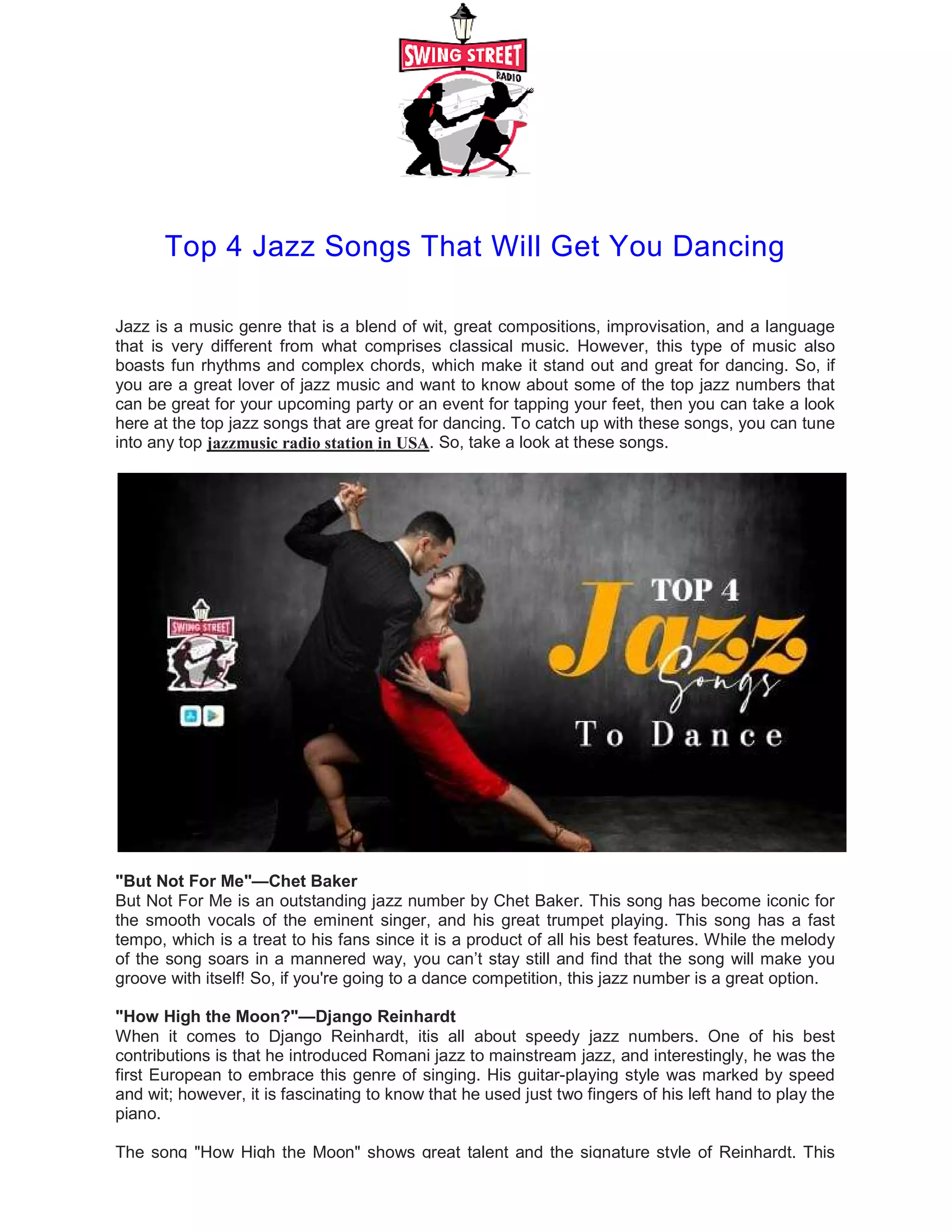 Top 4 Jazz Songs That Will Get You Dancing.pdf