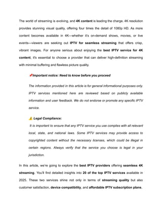Top 4K IPTV Providers for Seamless Streaming Experience.pdf