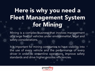 Top 4 reasons why you should adopt a fleet management system for ...