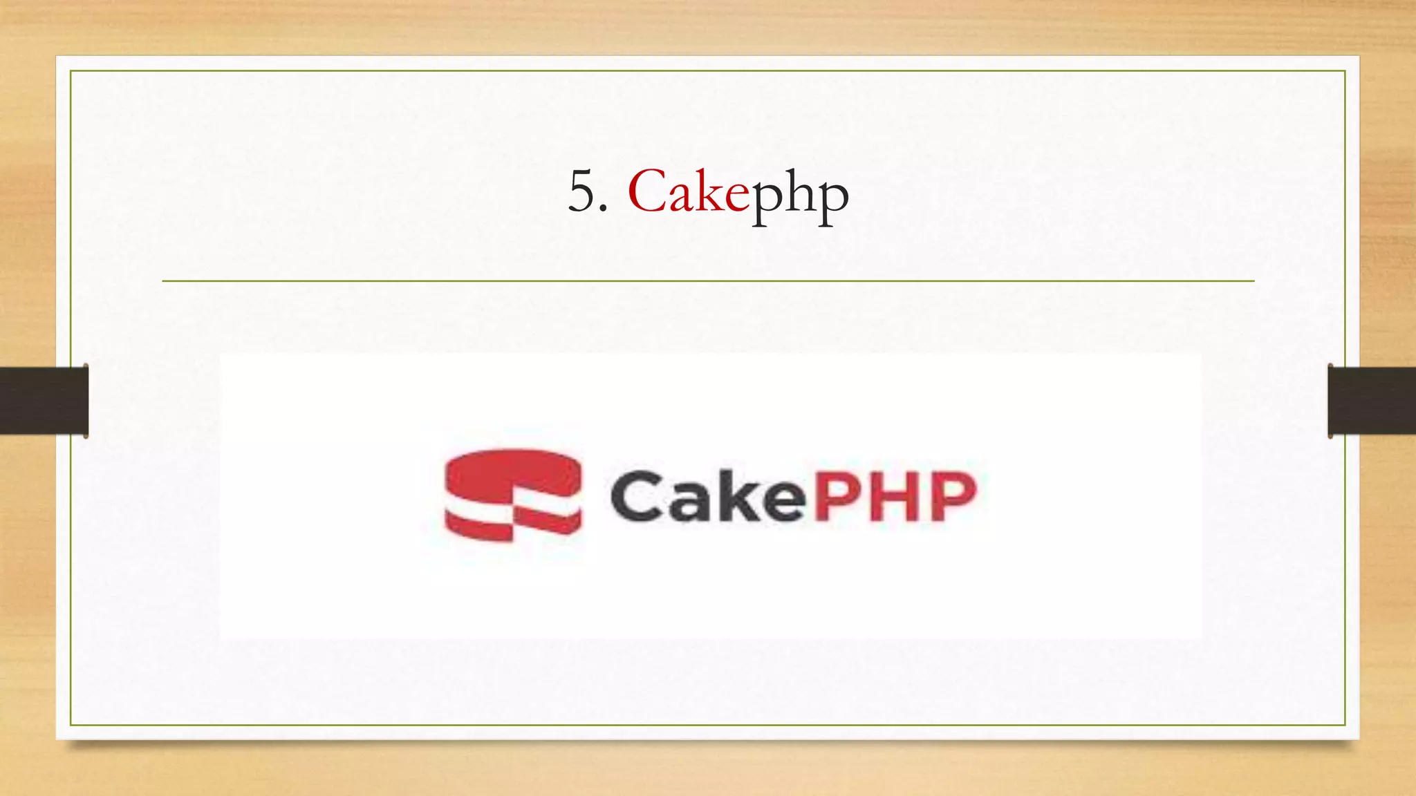 Top 5 Php Framework Pptx Programming Languages Computing 1557