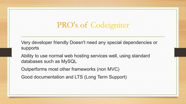 Top 5 php framework | PPTX | Programming Languages | Computing