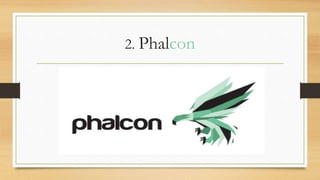 Top 5 php framework | PPTX | Programming Languages | Computing