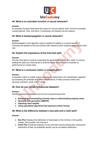 Top 50+ Data Science Interview Questions and Answers for 2025 (1).pdf