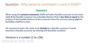 EIGRP interview questions and answers part 2 | PPTX